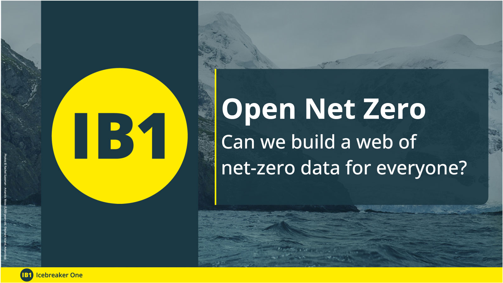 Open Net Zero—can we build a web of net-zero data for everyone? Icebreaker One