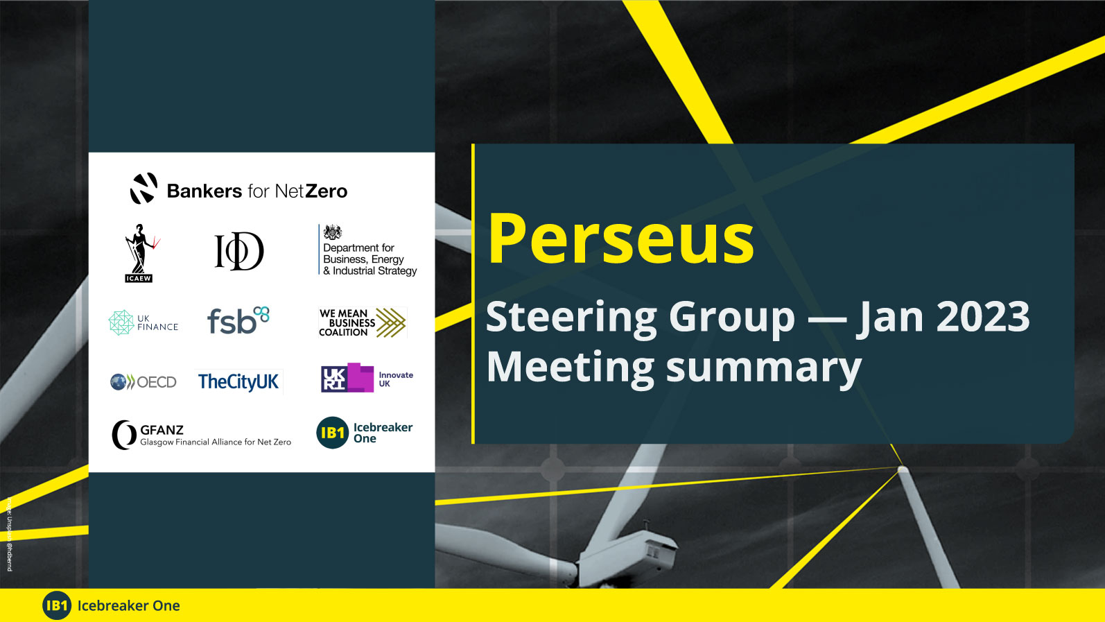 Perseus Steering Group — January 2023 meeting summary Icebreaker One