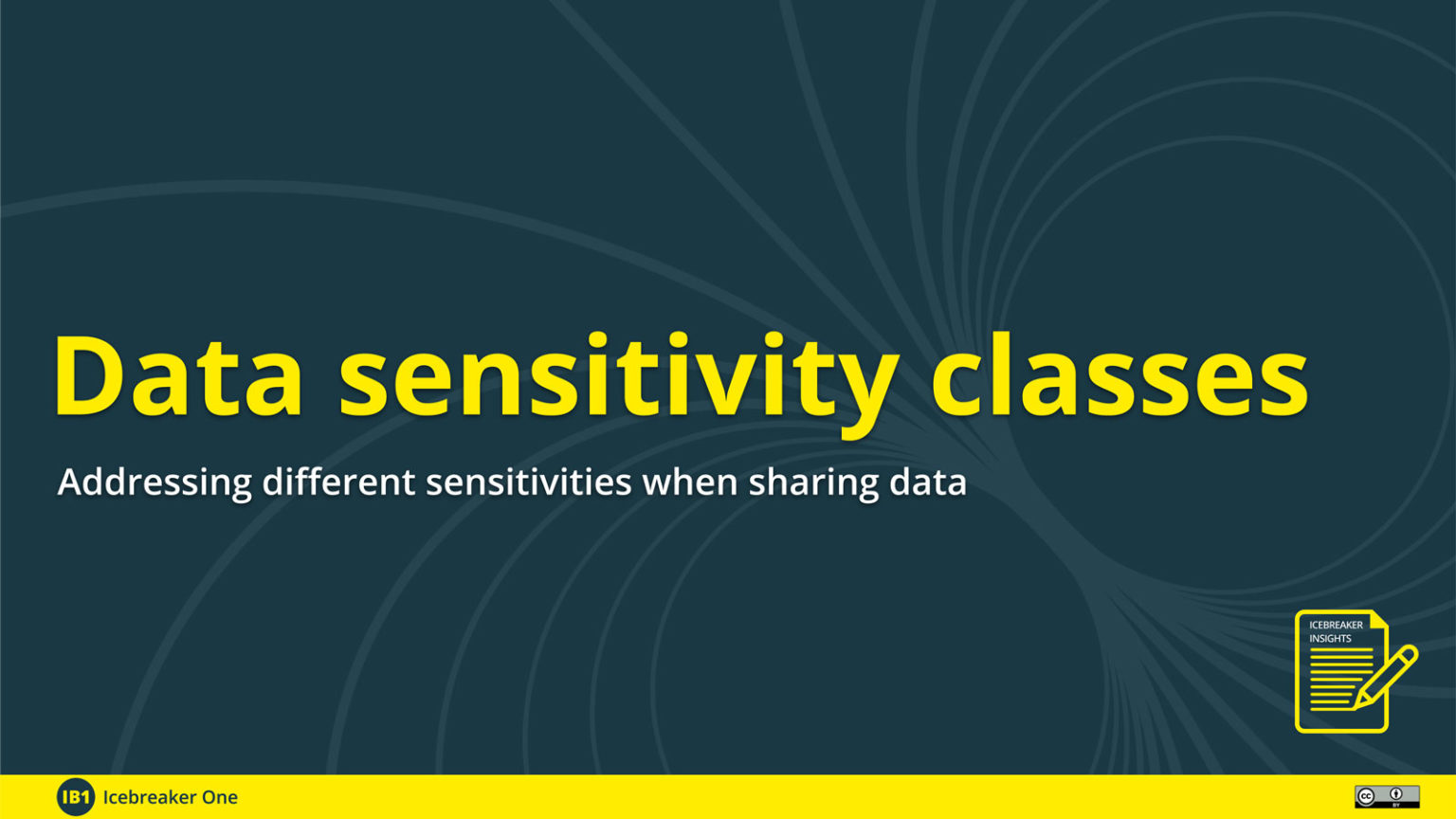 Data sensitivity classes – Icebreaker One