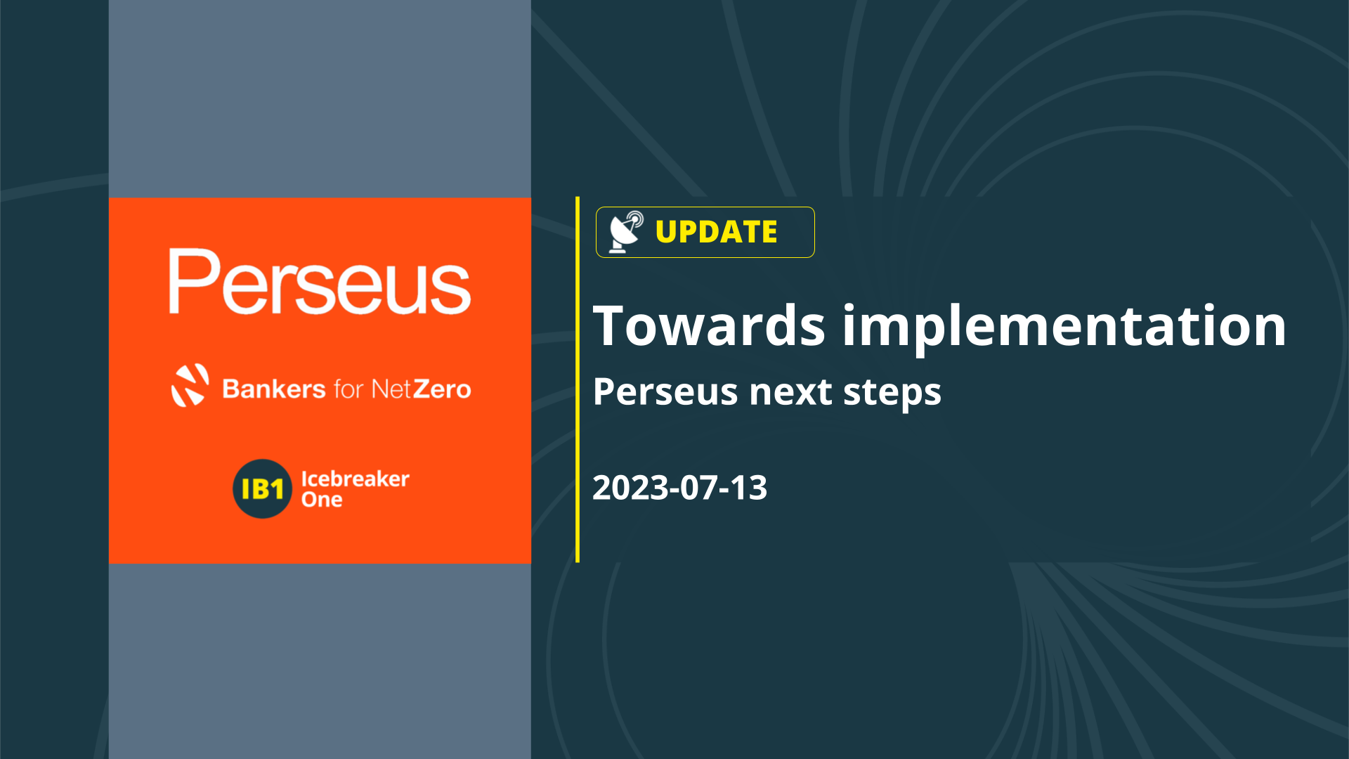 Perseus: towards implementation of automated reporting Icebreaker One