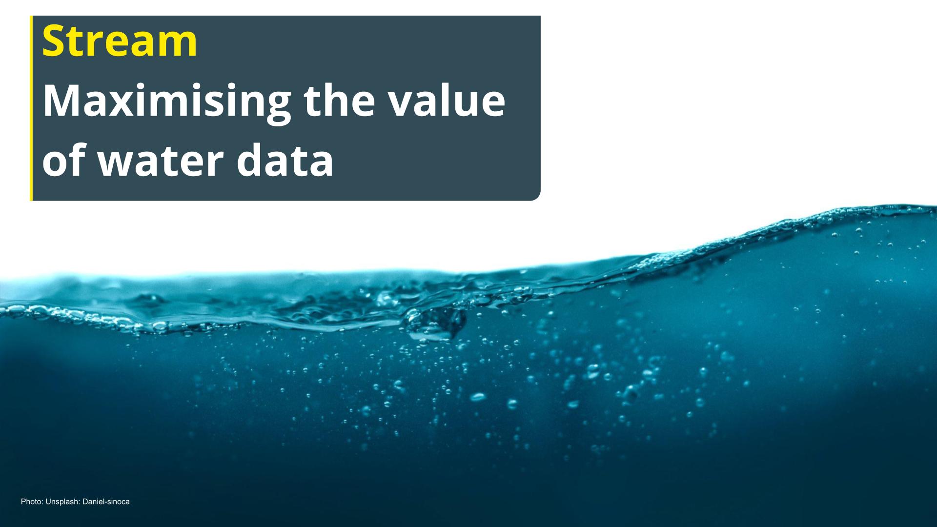 Maximising the value of water data Icebreaker One