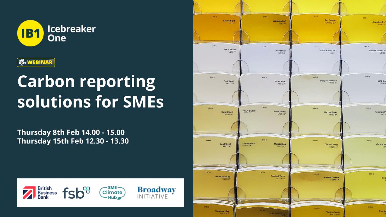 Mastering Carbon Reporting: A Webinar for UK SMEs Icebreaker One