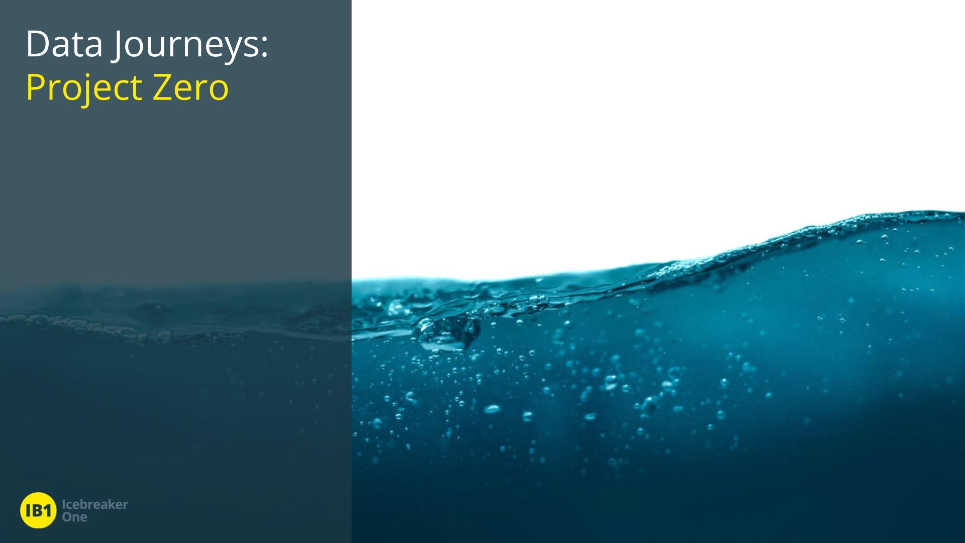 Data Journeys: Project Zero Icebreaker One